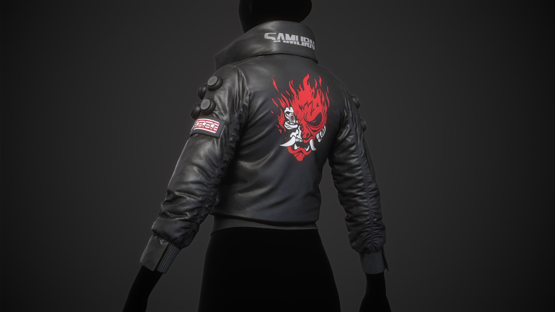 Cyberpunk 2077 Black Jacket 3D - TurboSquid 1890902