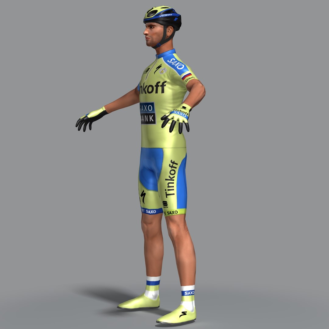 Cyclist 3d Model