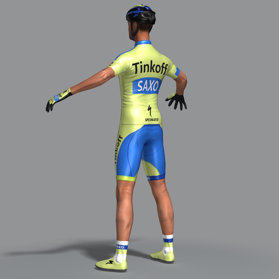 Cyclist 3d Model
