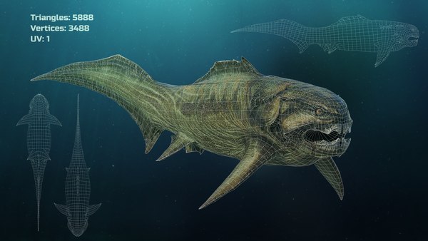 modelo 3d Dunkleosteus - TurboSquid 2000657