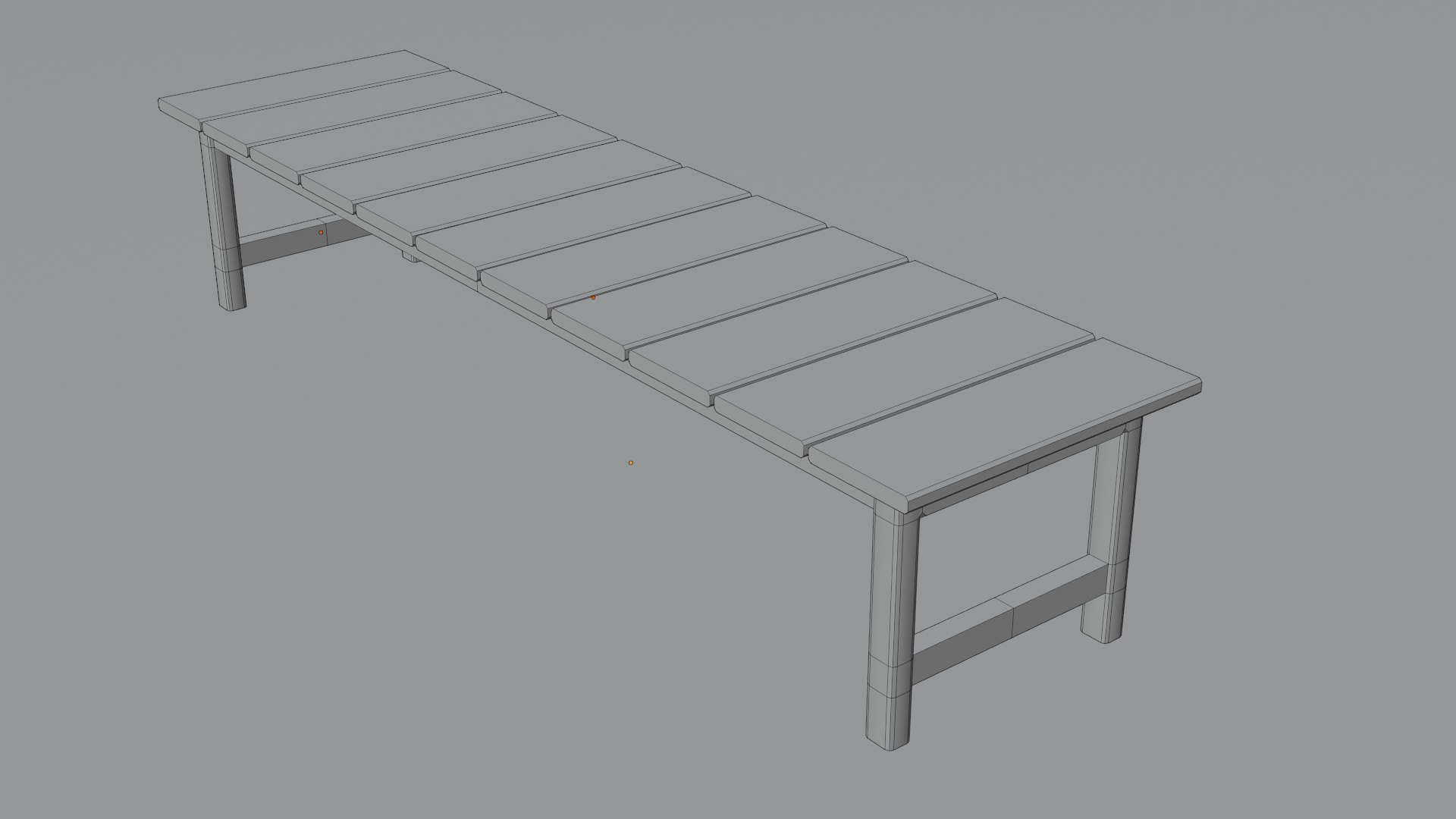 Simple Wooden Bench Model 3D - TurboSquid 2231207