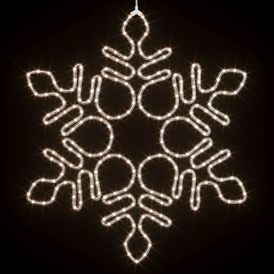 Decorative LED Hanging Snowflakes Model - TurboSquid 1979395