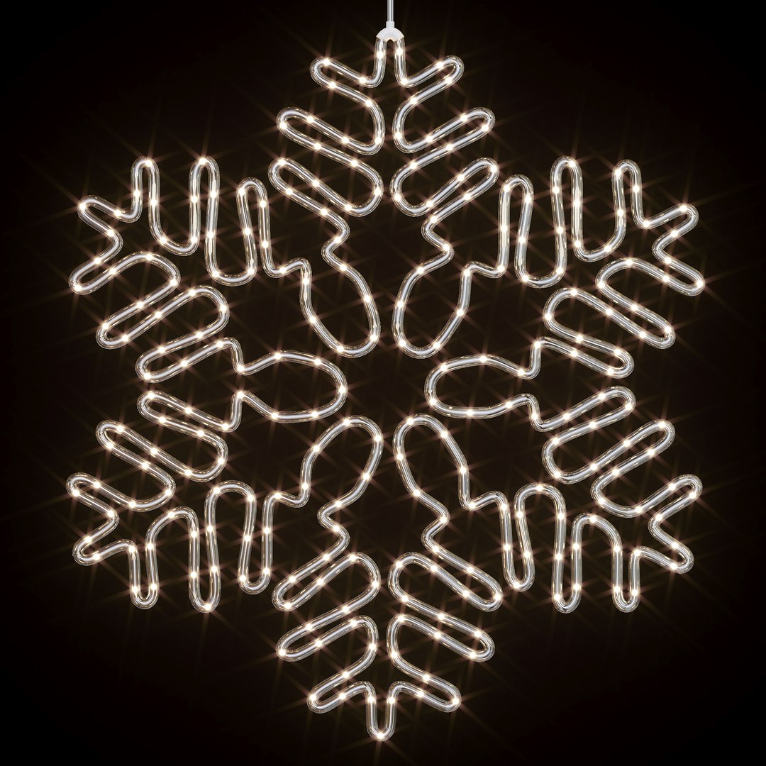 Decorative LED Hanging Snowflakes Model - TurboSquid 1979395