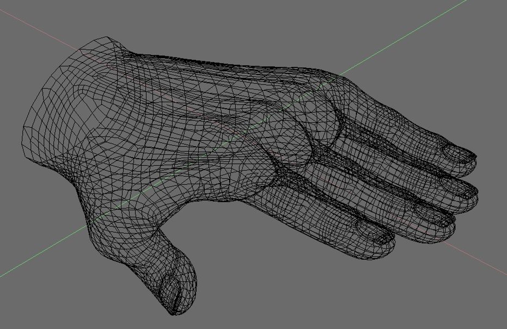 Rigged Human Hand 3d Model