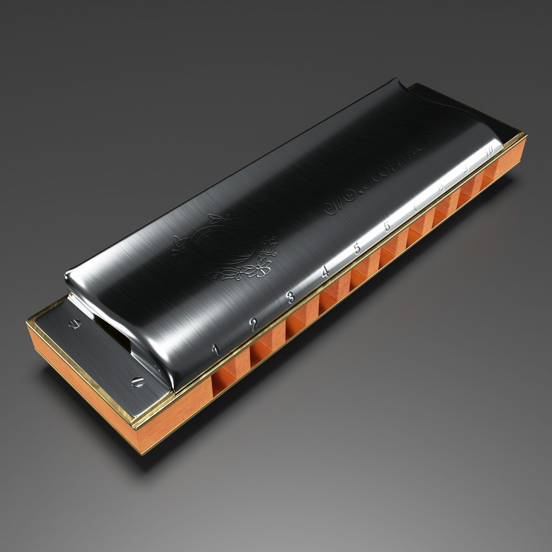 3D harmonica model - TurboSquid 1704762