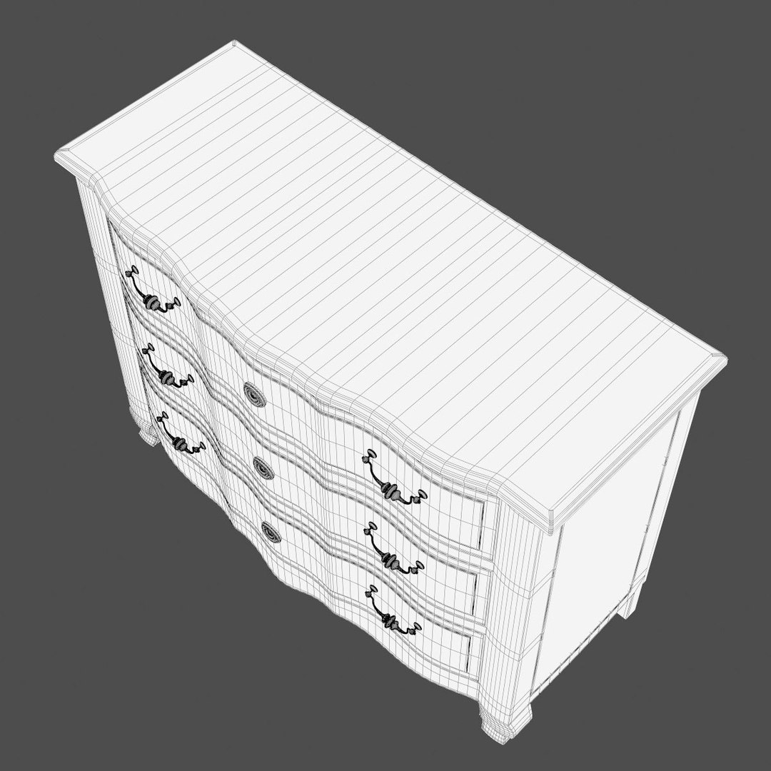 Drawers Chest 3d Model