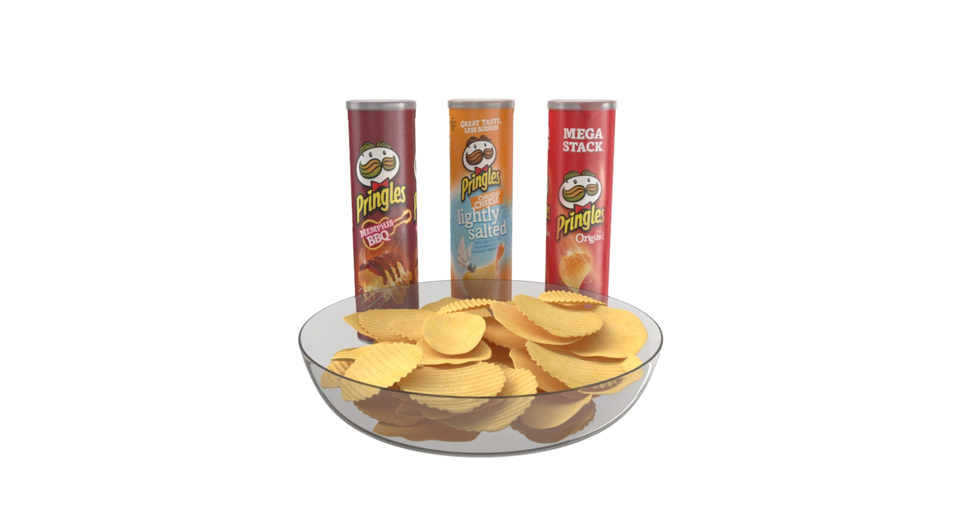 3D Pringles Chips Plate Model - TurboSquid 1361610