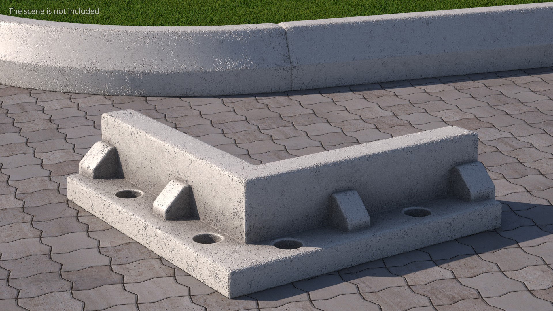 3D Curb Inner Corner Section Model - TurboSquid 2015834