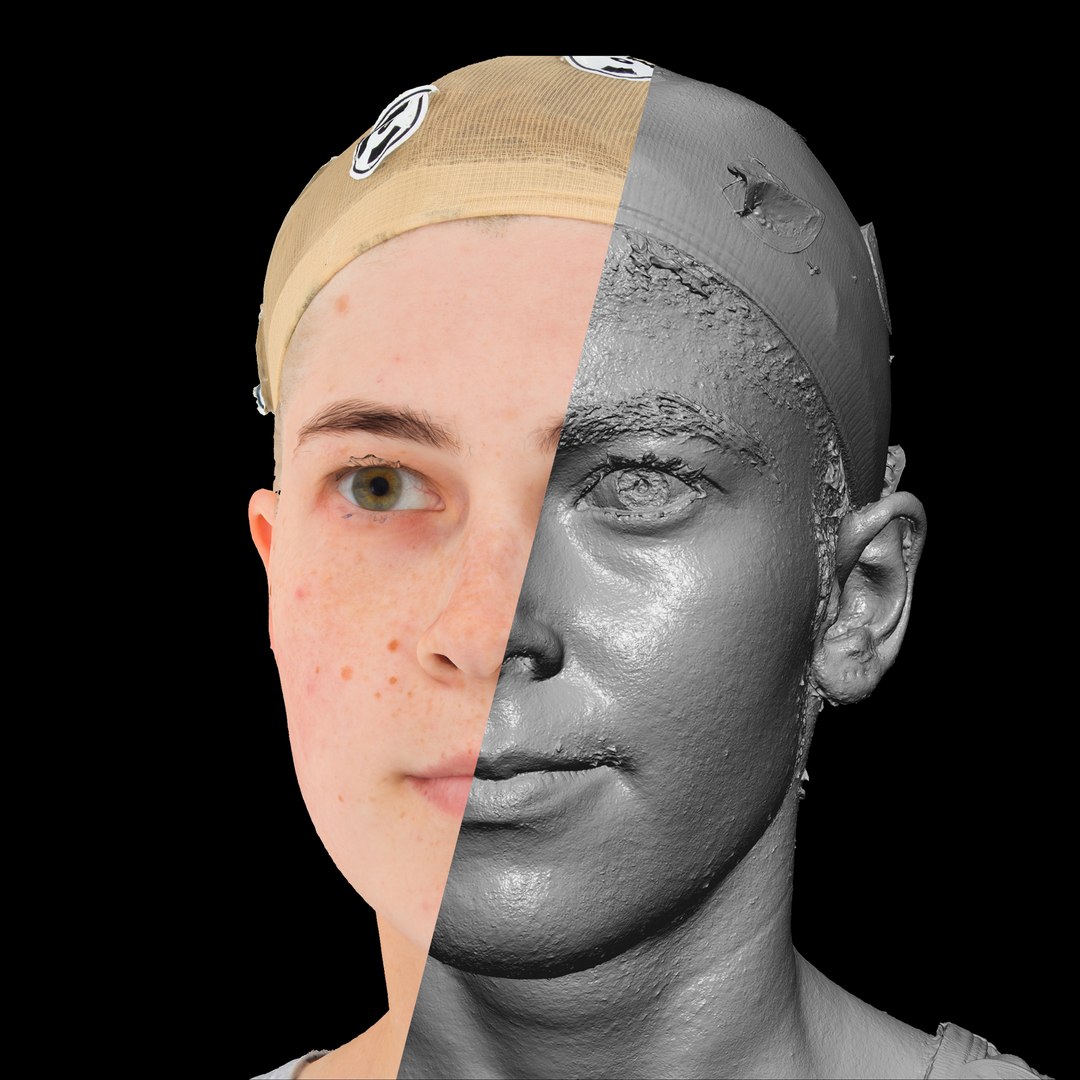 European Female 20s Head Scan 032 3D - TurboSquid 2095072