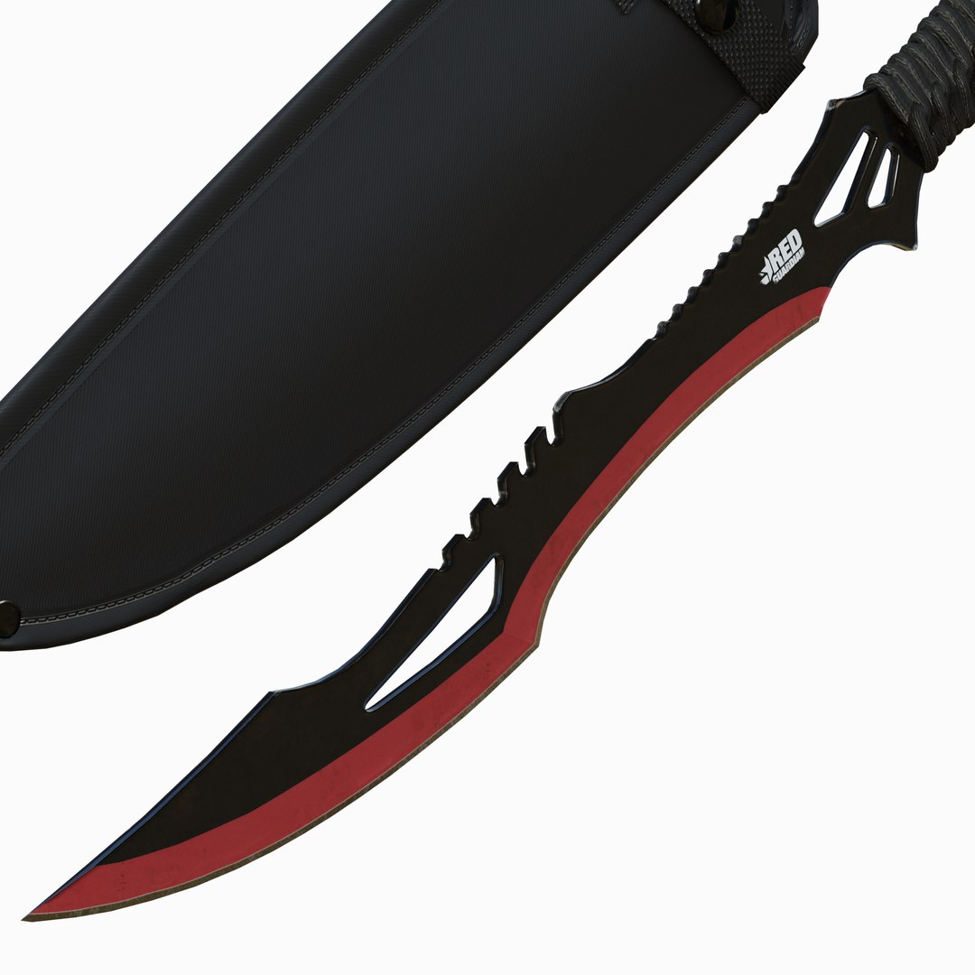 Red Guardian Twin Machete 3D Model - TurboSquid 2283066