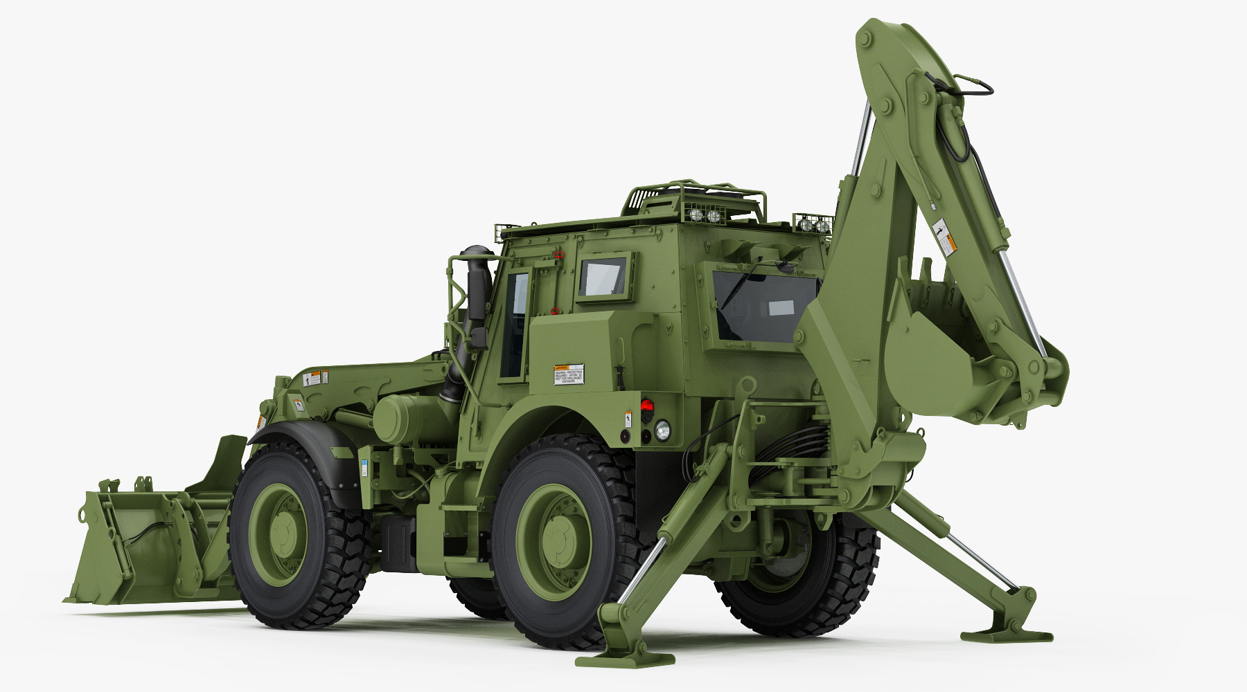 3D backhoe loader hmee - TurboSquid 1311355