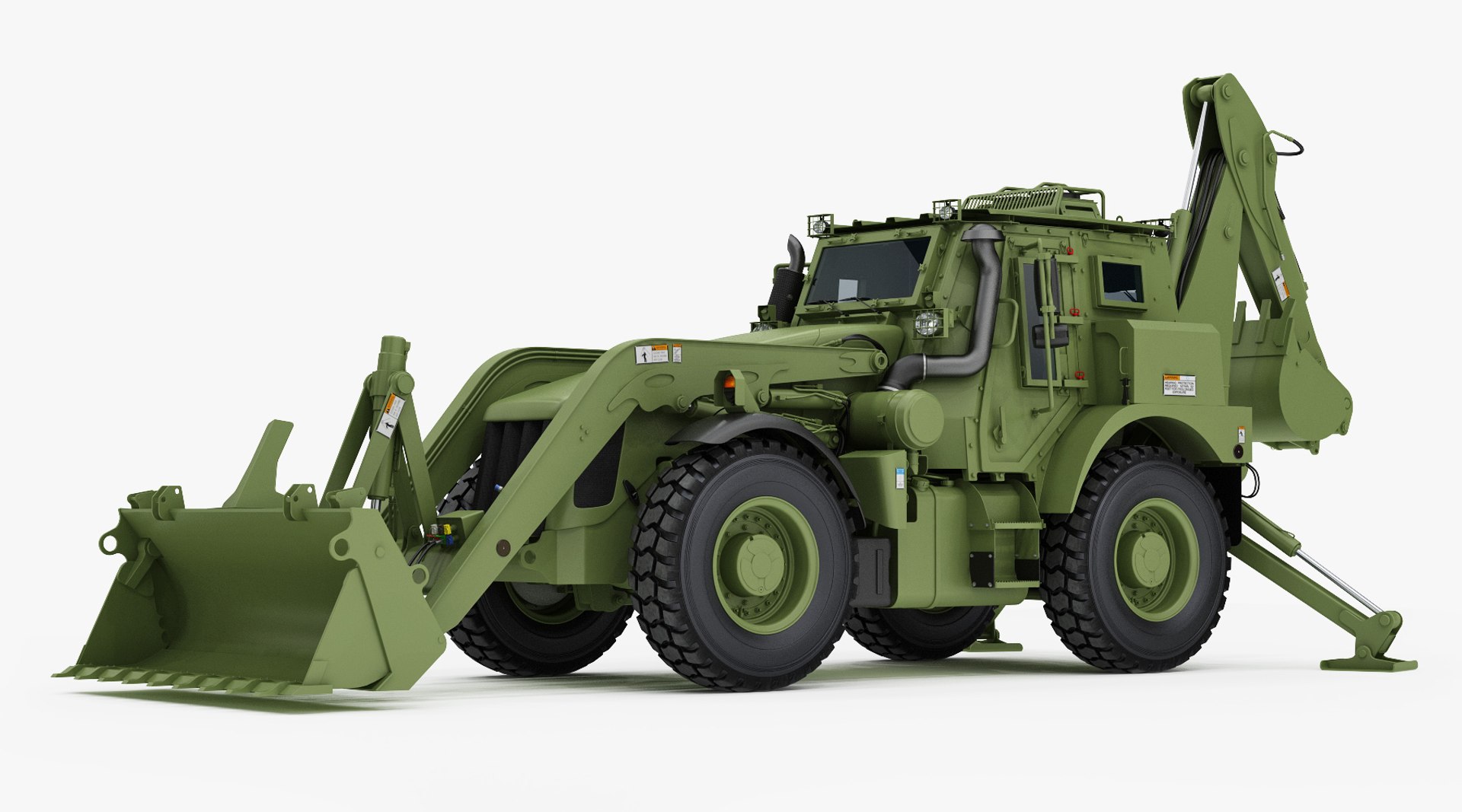 3D backhoe loader hmee - TurboSquid 1311355