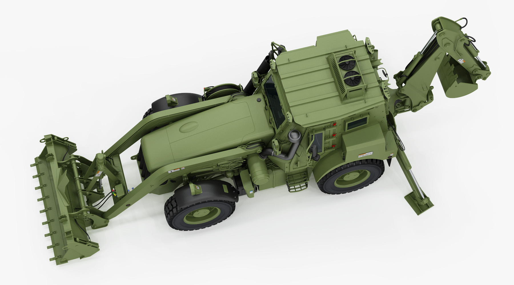 3D backhoe loader hmee - TurboSquid 1311355