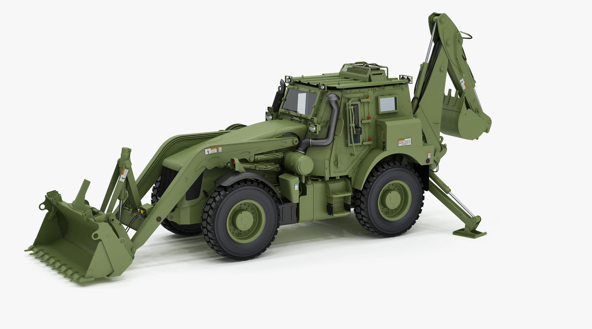 3D backhoe loader hmee - TurboSquid 1311355