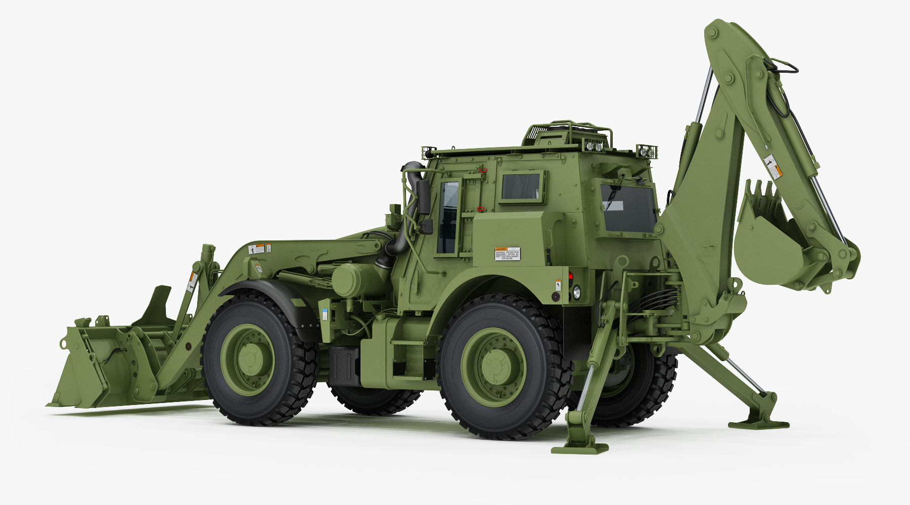 3D backhoe loader hmee - TurboSquid 1311355