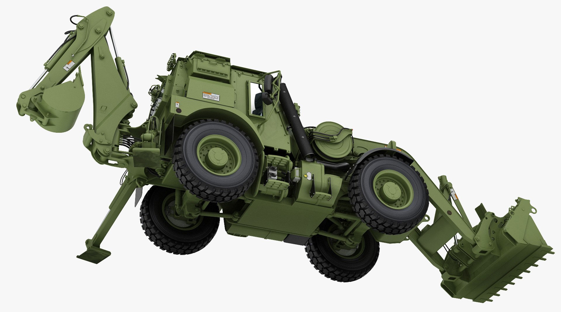 3D backhoe loader hmee - TurboSquid 1311355