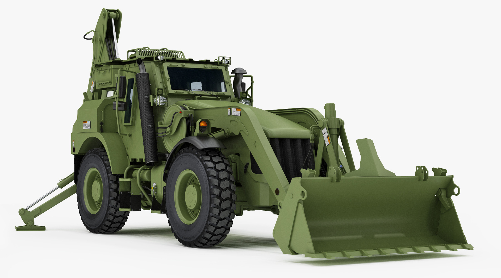 3D backhoe loader hmee - TurboSquid 1311355