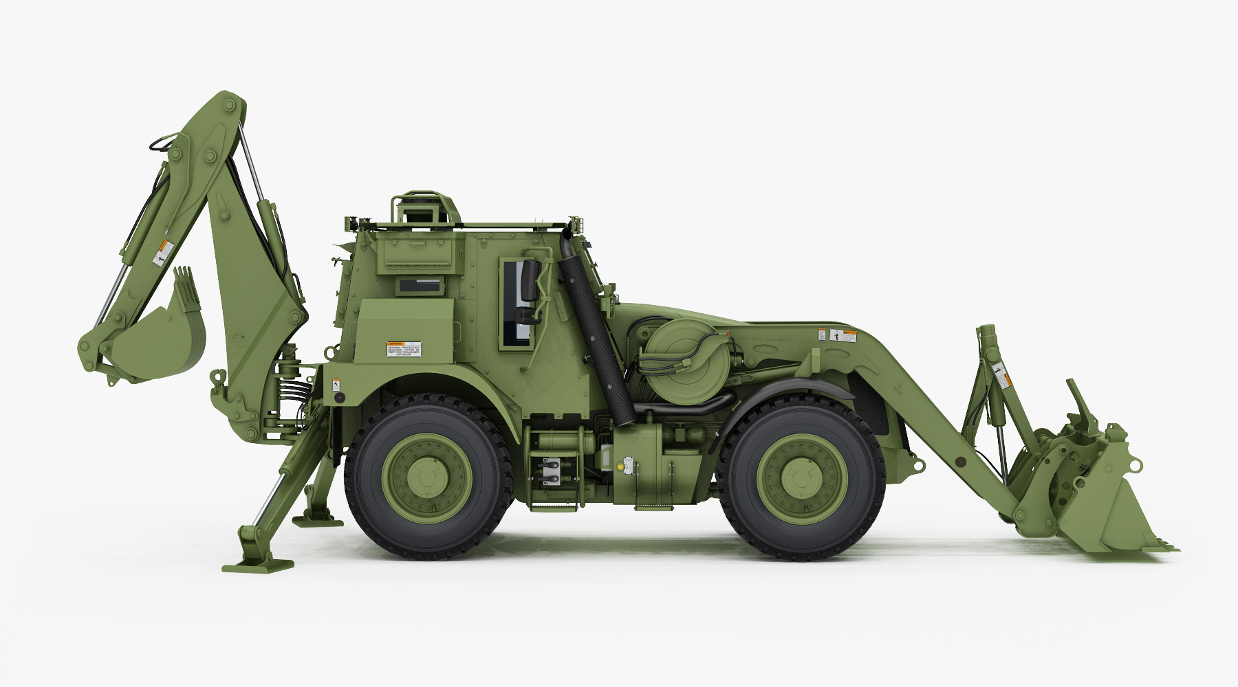 3D backhoe loader hmee - TurboSquid 1311355