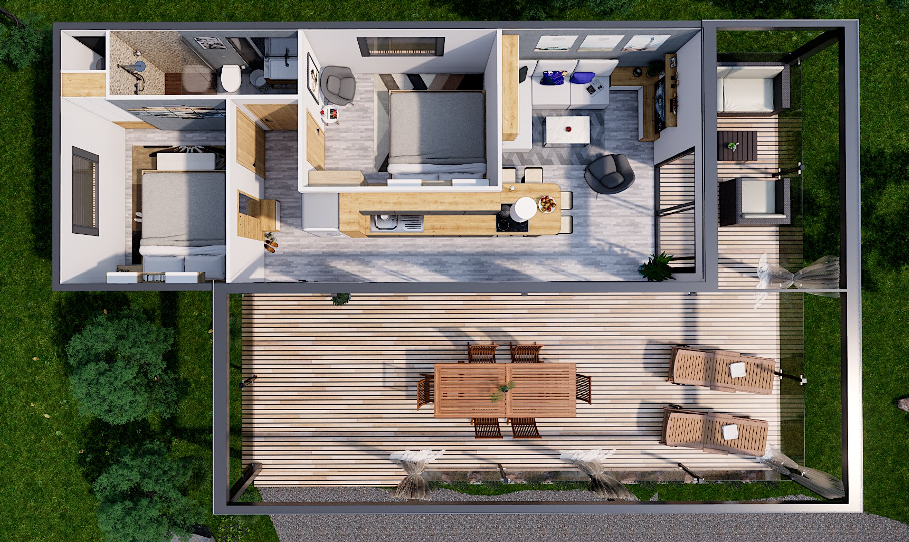 3D Modern Mobile Home Tiny - TurboSquid 1495295