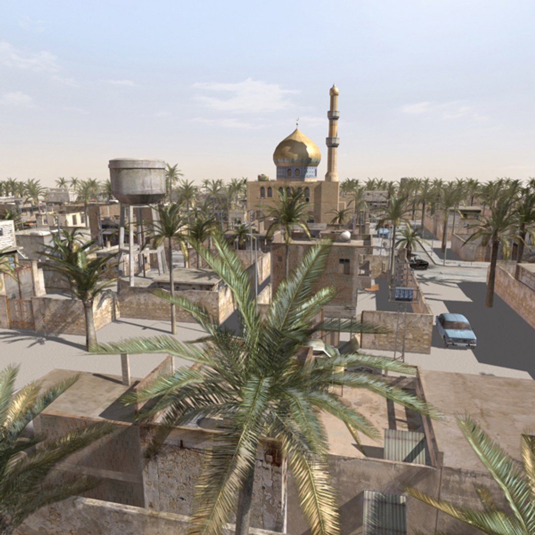 3d Arab Town Street