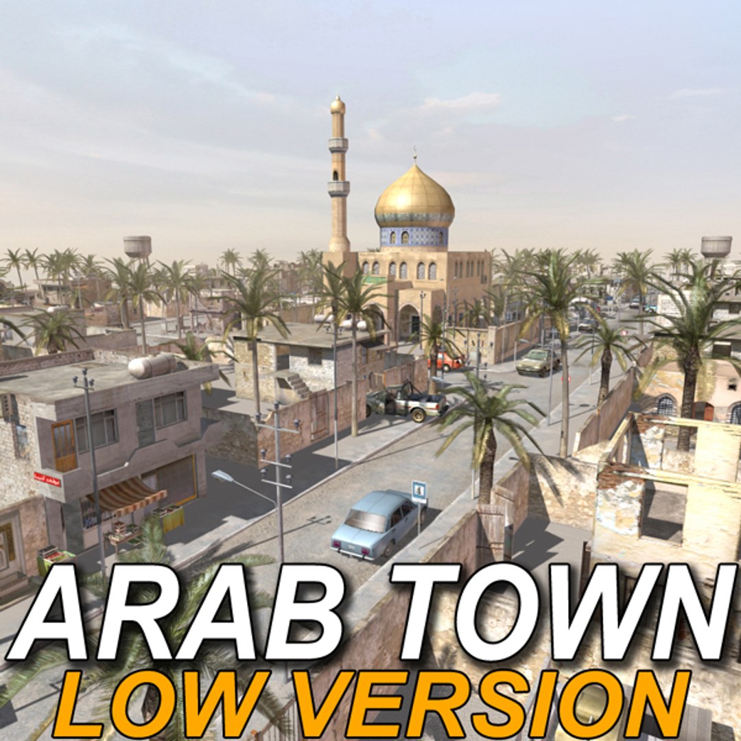 3d arab town street