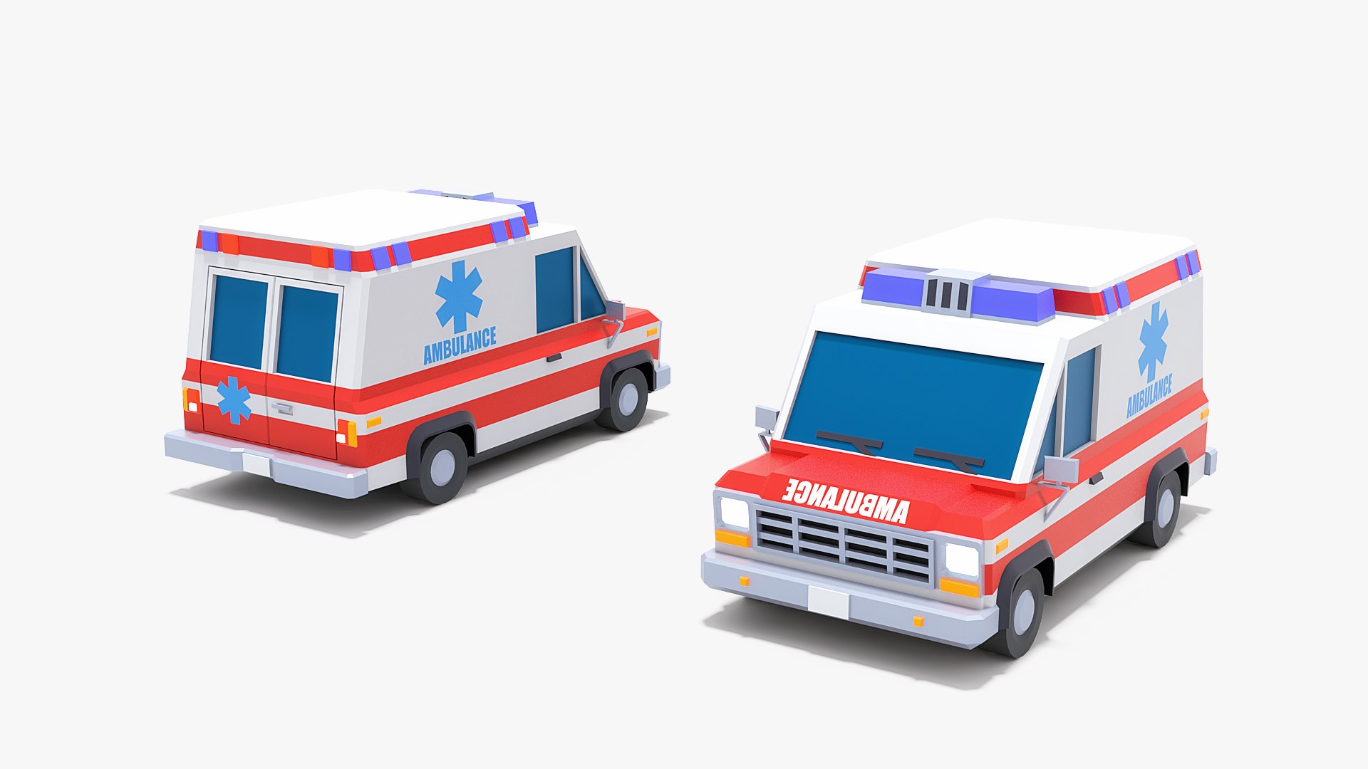 Emergency And Service Vehicles Collection 3D Model - TurboSquid 2316988