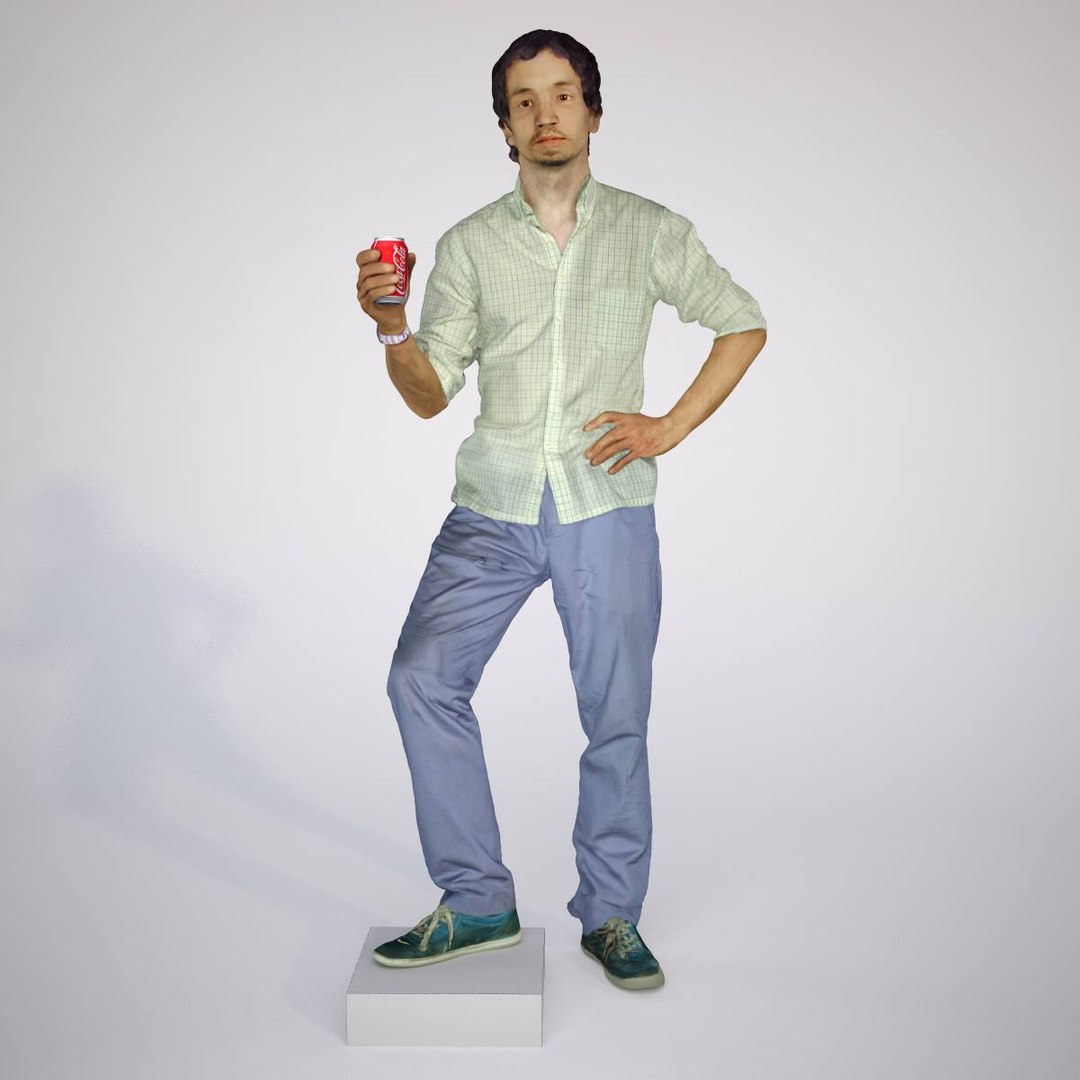 3d Model Of Man Male Human