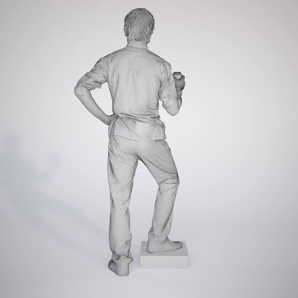 3d model of man male human