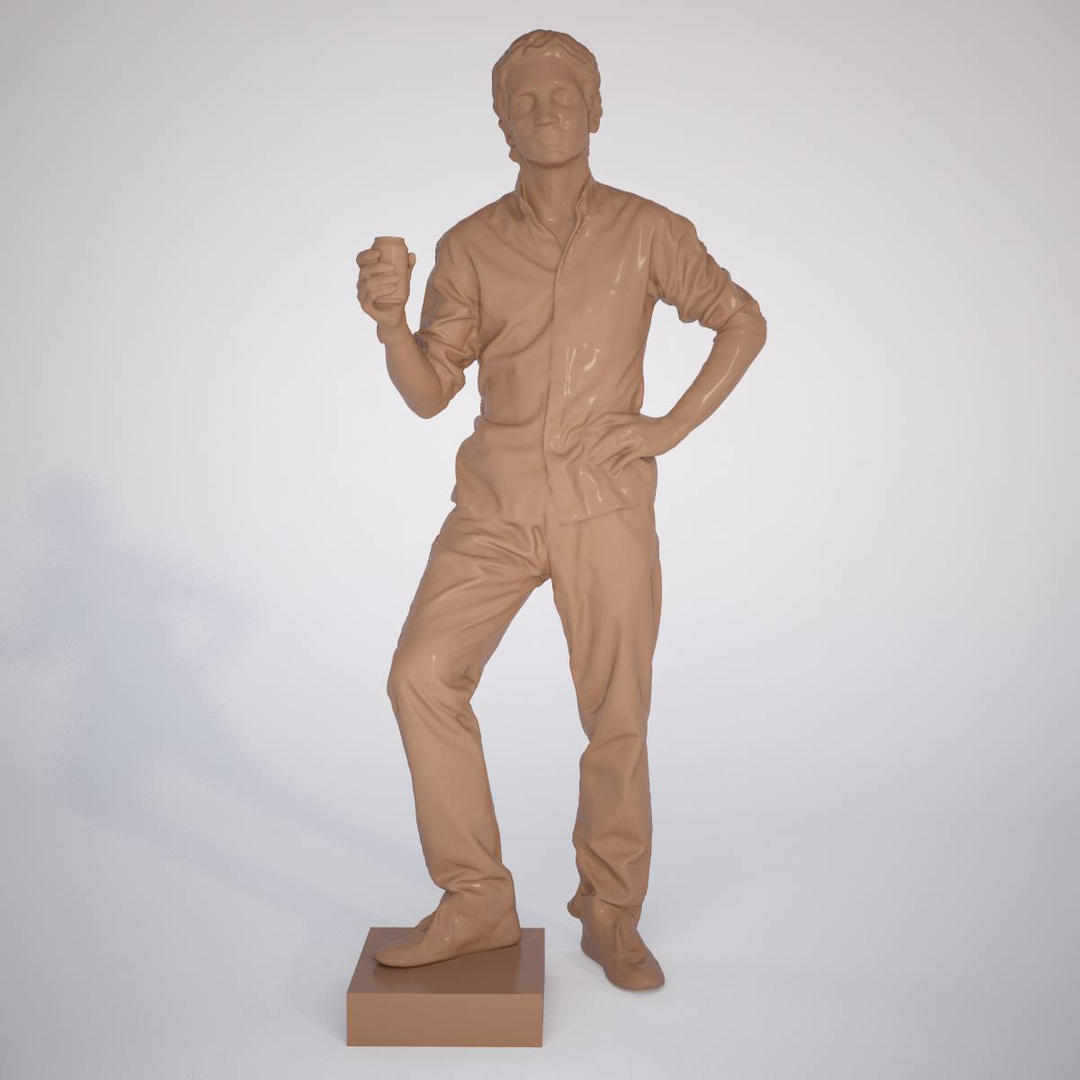 3d Model Of Man Male Human