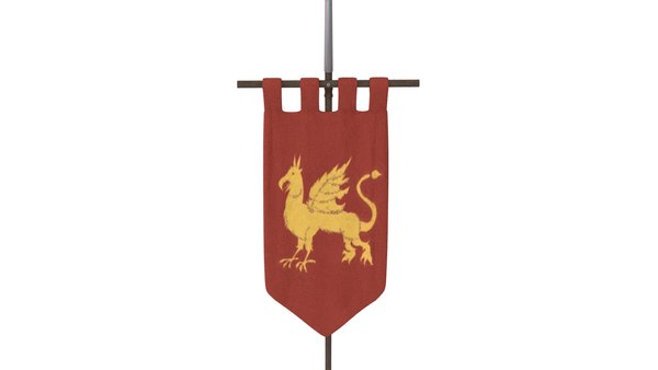 modelo 3d bandera medieval - TurboSquid 2136434