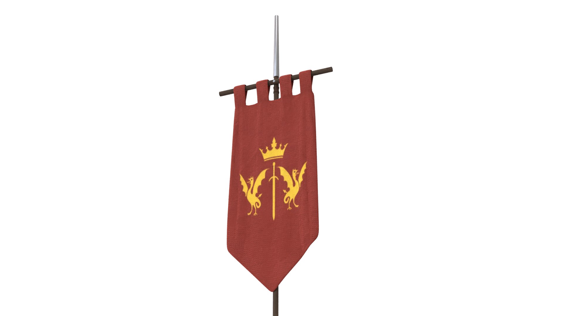Medieval Flag 3D Model - TurboSquid 2136434