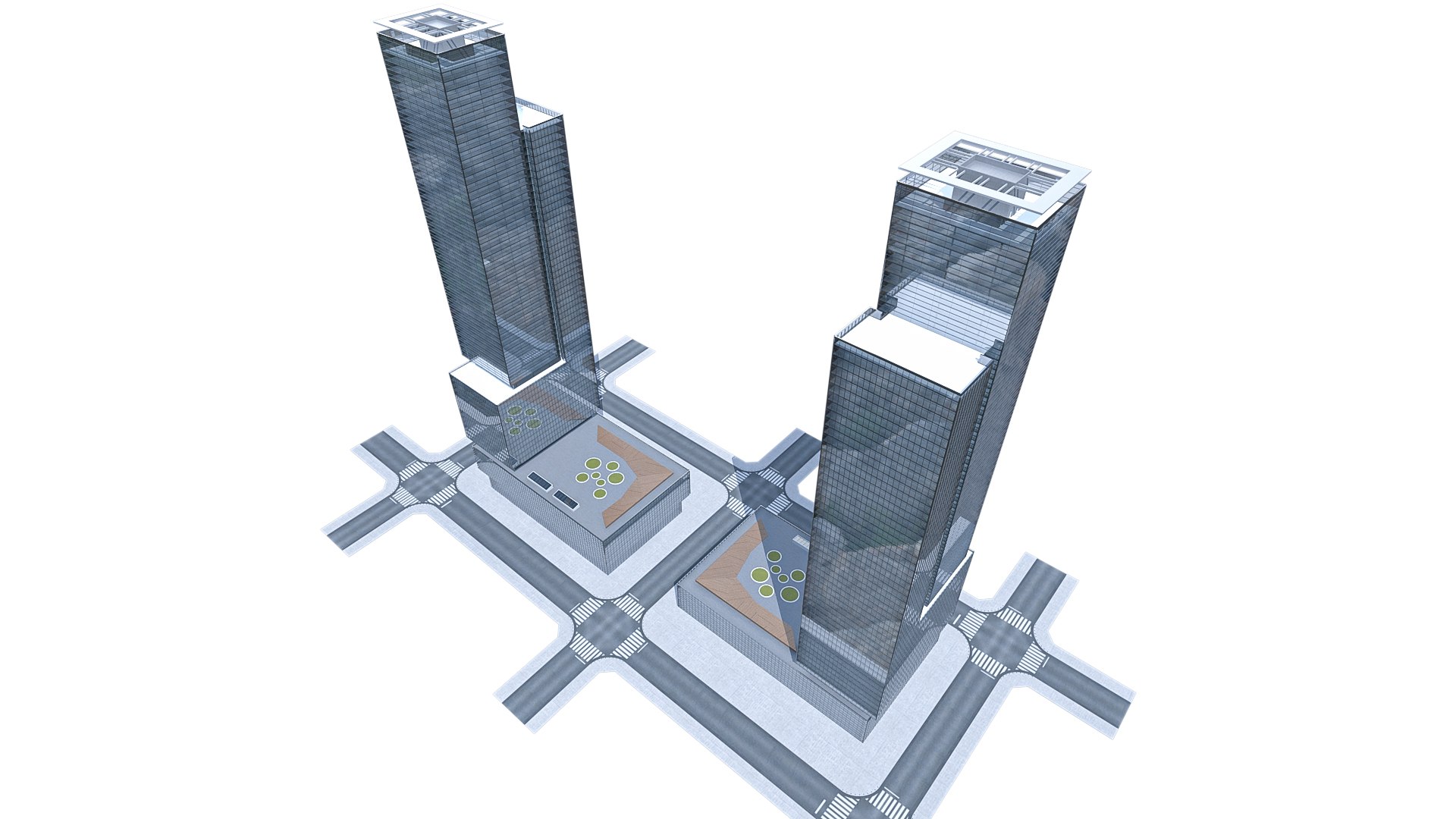 3D Office Tower 05 - TurboSquid 2289643