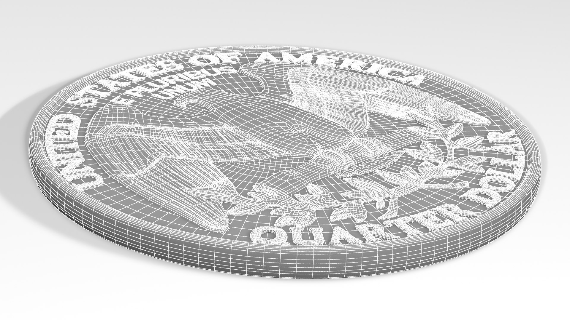 Coin US Quarter HP 3D - TurboSquid 1793733