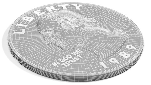 Coin US Quarter HP 3D - TurboSquid 1793733