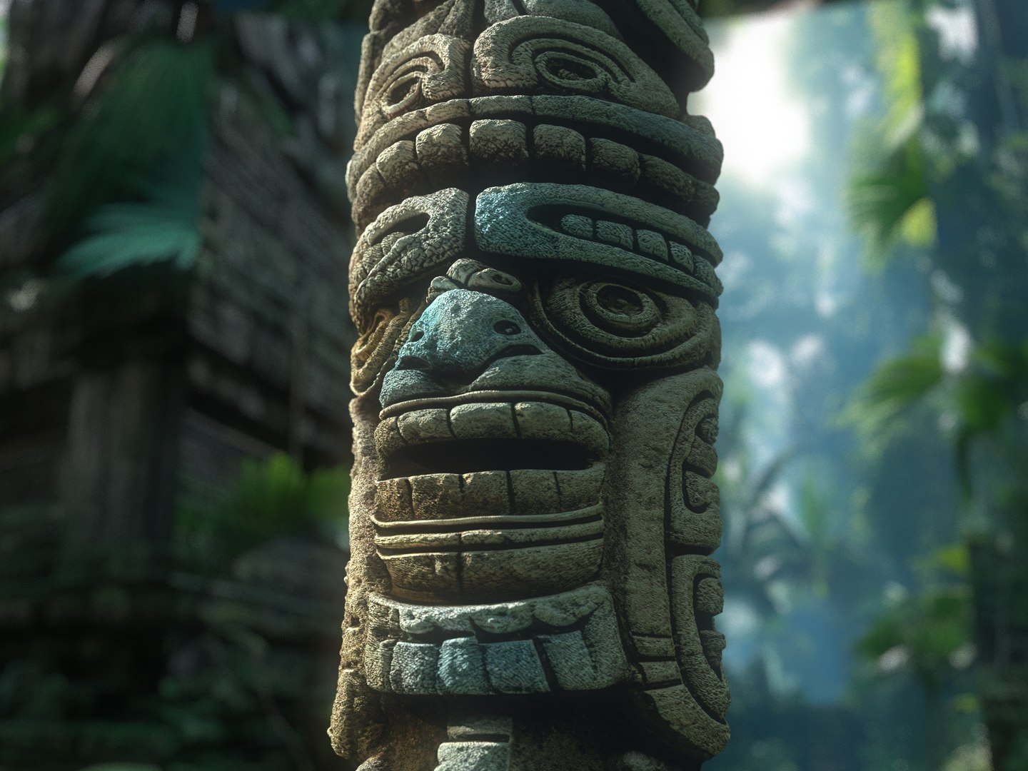 3D Aztec Pillars Model - TurboSquid 2107431