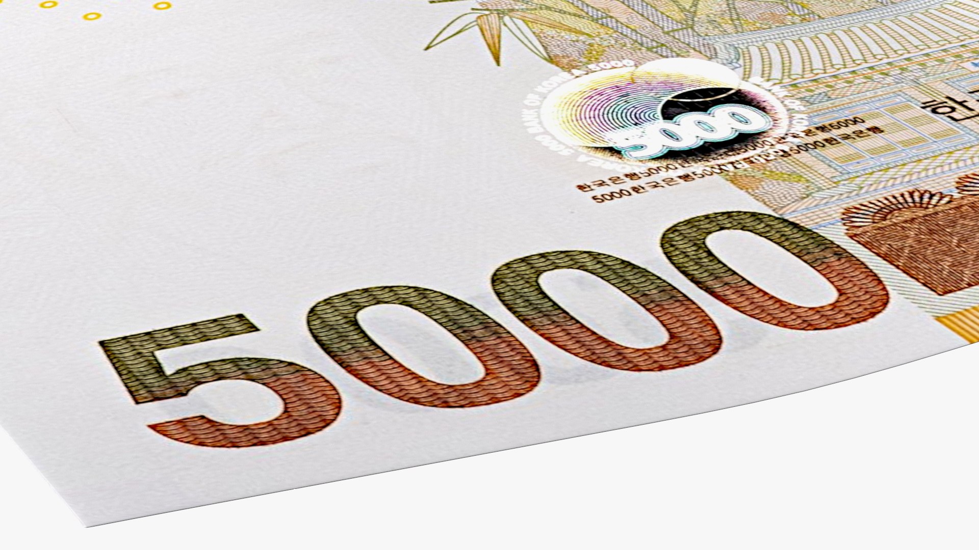 South Korean 5000 Won Banknote 3D - TurboSquid 1730036