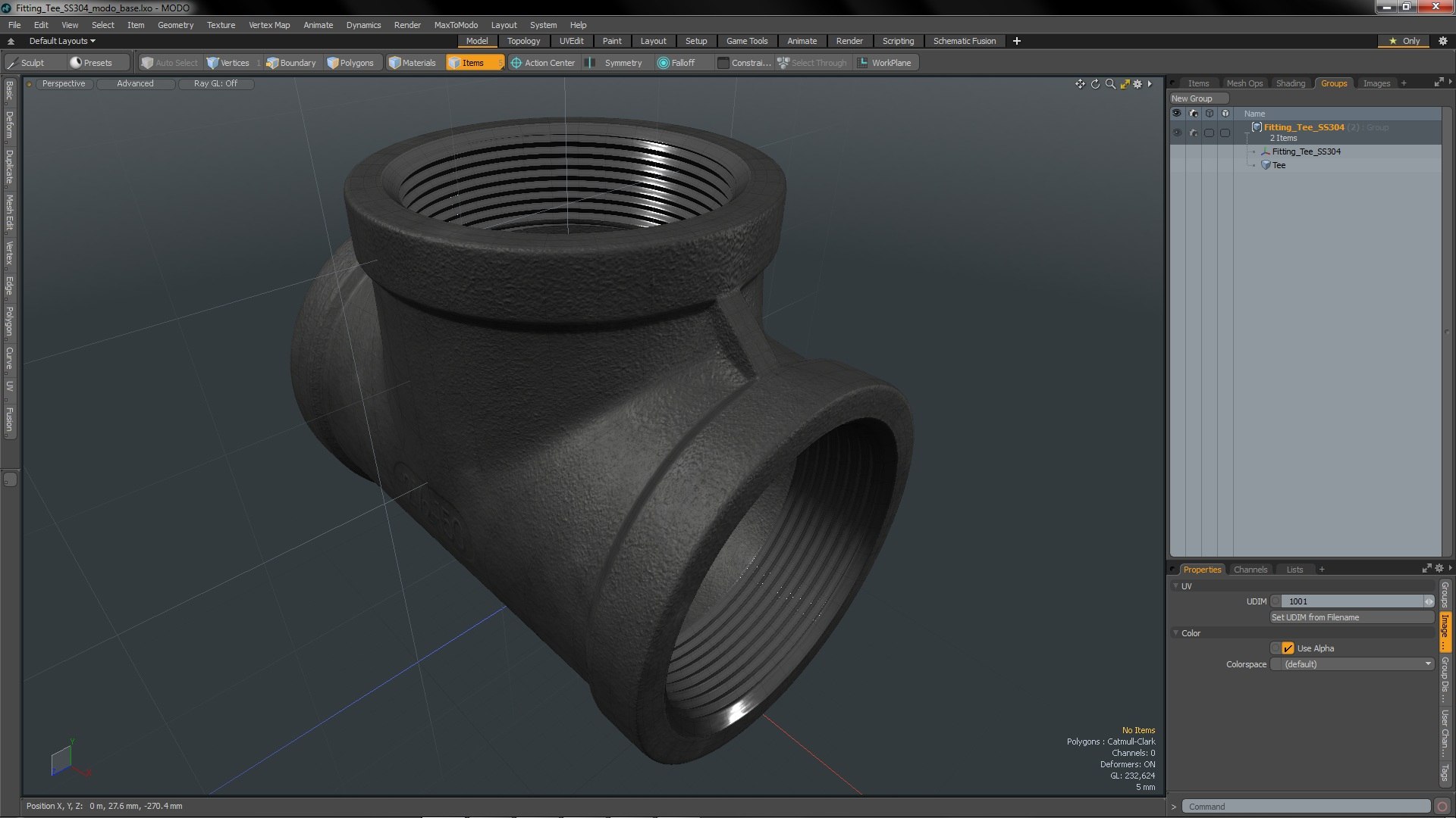 3D Fitting Tee SS304 Model - TurboSquid 1929644