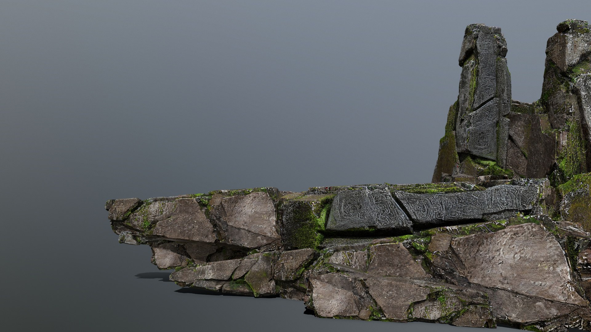 3D Maya Ruin Rocks 3 Model - TurboSquid 2263632