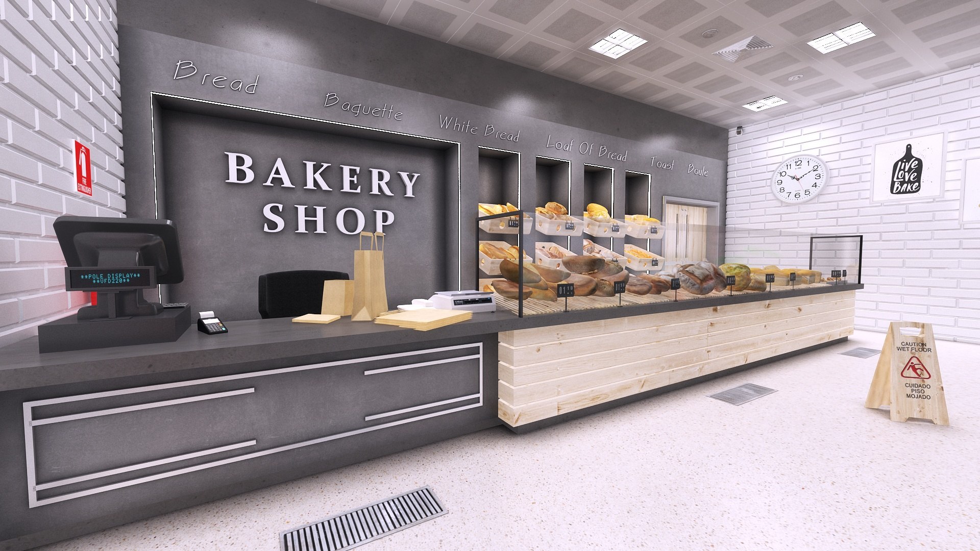 3D Bakery Store - TurboSquid 1567753