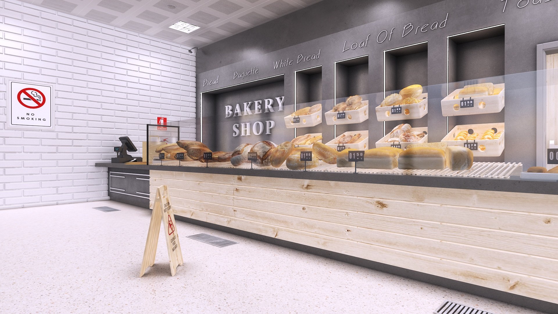 3D Bakery Store - TurboSquid 1567753