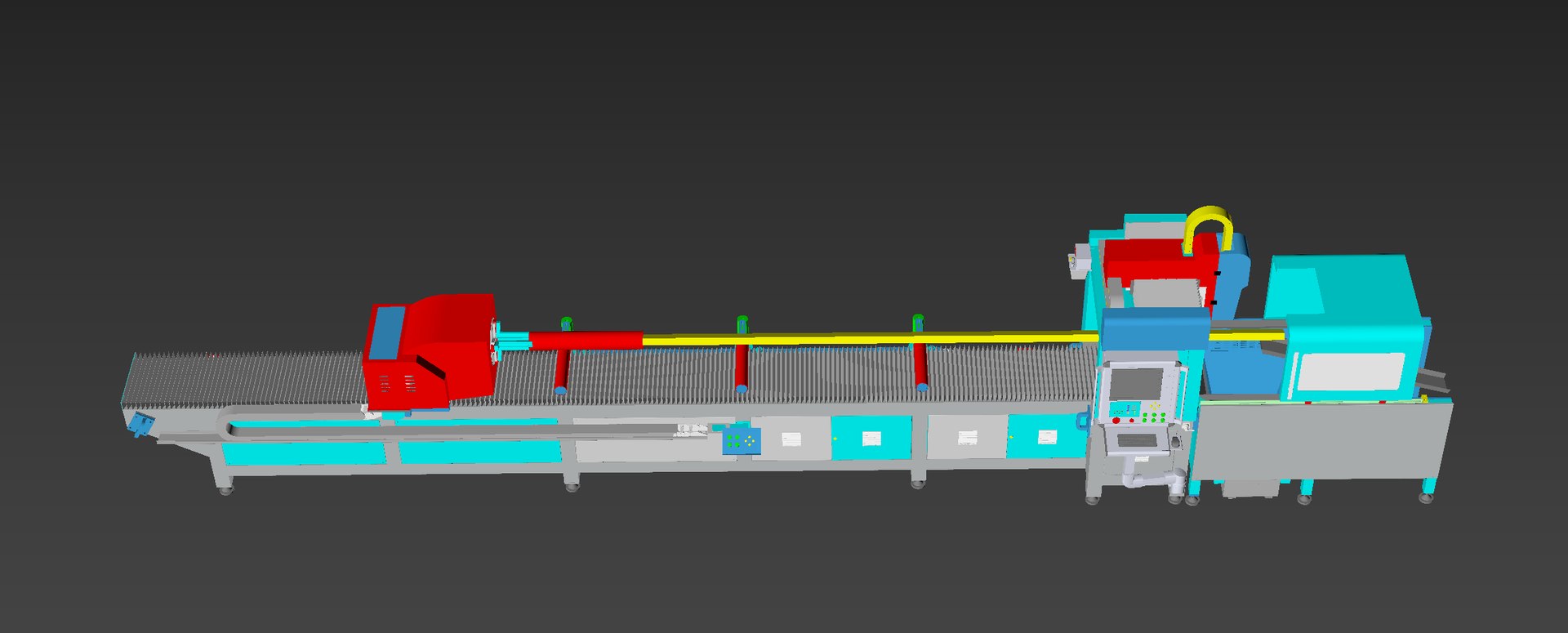 Free 3D Laser-automatic-pipe-cutting-machine-3ds - TurboSquid 1738279