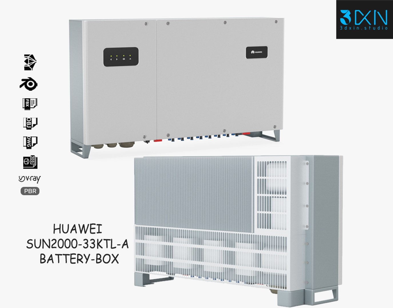 HUAWEI SUN2000-33-KTL-A BATTERY-BOX 3D model - TurboSquid 2168030