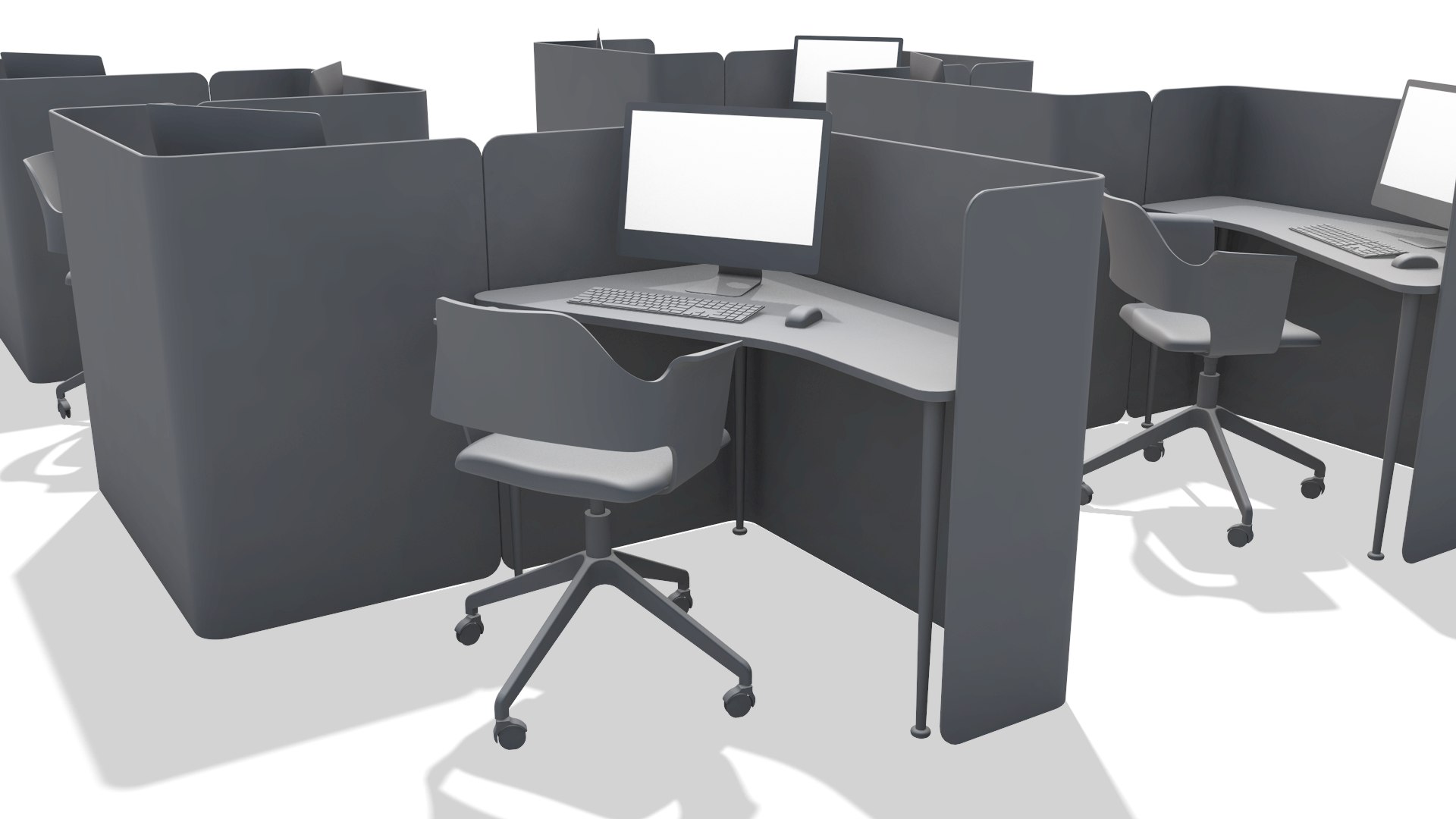 3D Work Station Model - TurboSquid 1819419