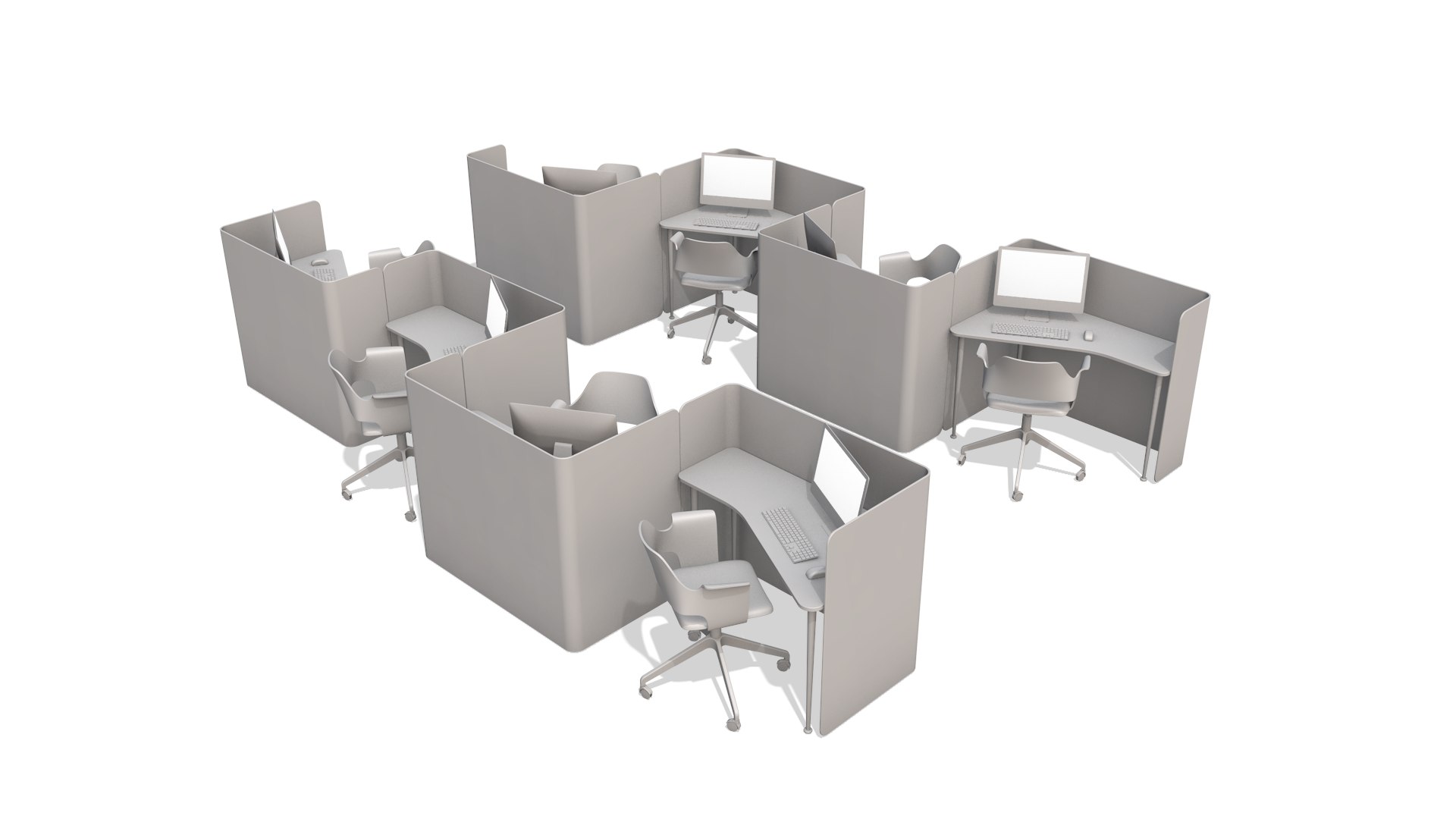 3D Work Station Model - TurboSquid 1819419