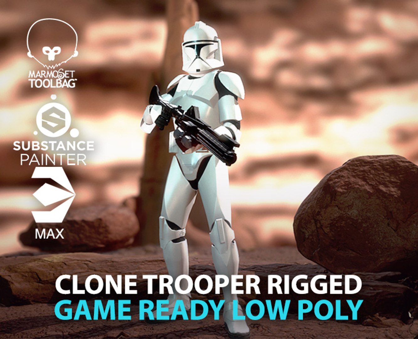 Clone Trooper Rigged 3D Model - TurboSquid 1767215