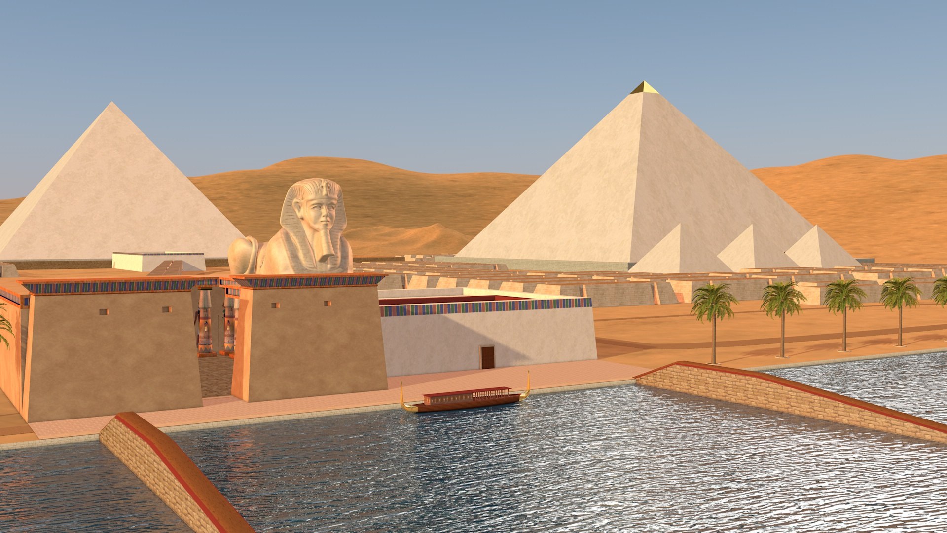 Pyramids Of Giza 3D Model - TurboSquid 1983949