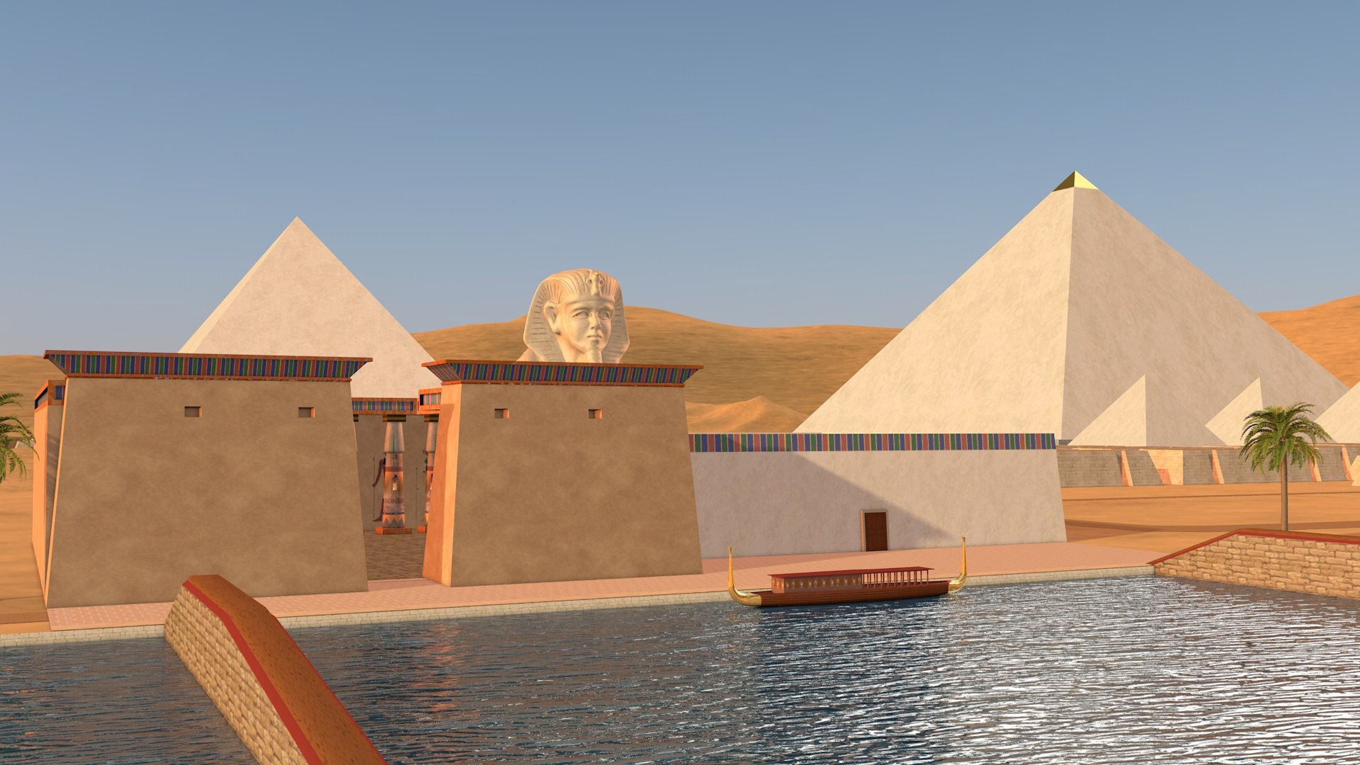 Pyramids Of Giza 3D Model - TurboSquid 1983949