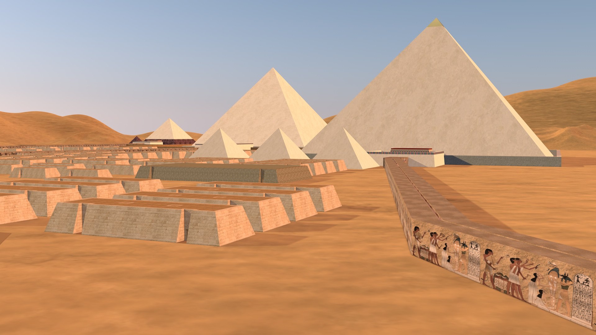 Pyramids Of Giza 3D Model - TurboSquid 1983949