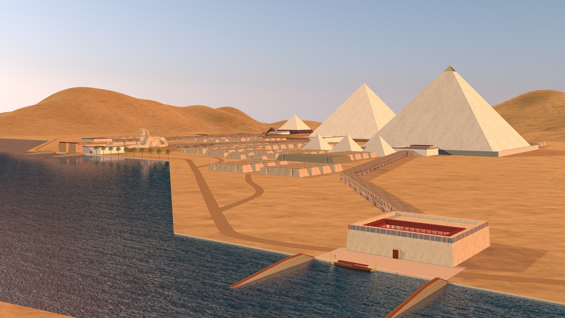 Pyramids Of Giza 3D Model - TurboSquid 1983949
