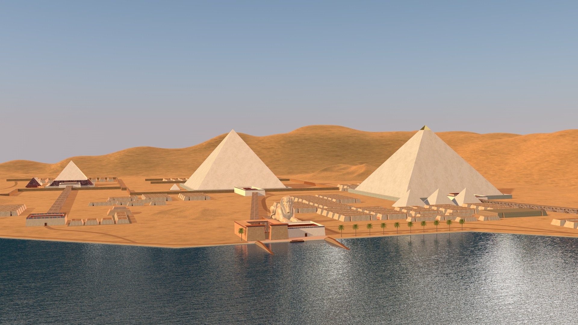 Pyramids Of Giza 3D Model - TurboSquid 1983949